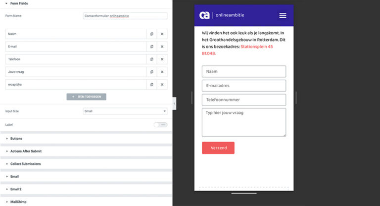 Wat is de beste Formulier Plugin in Wordpress - onlineambitie